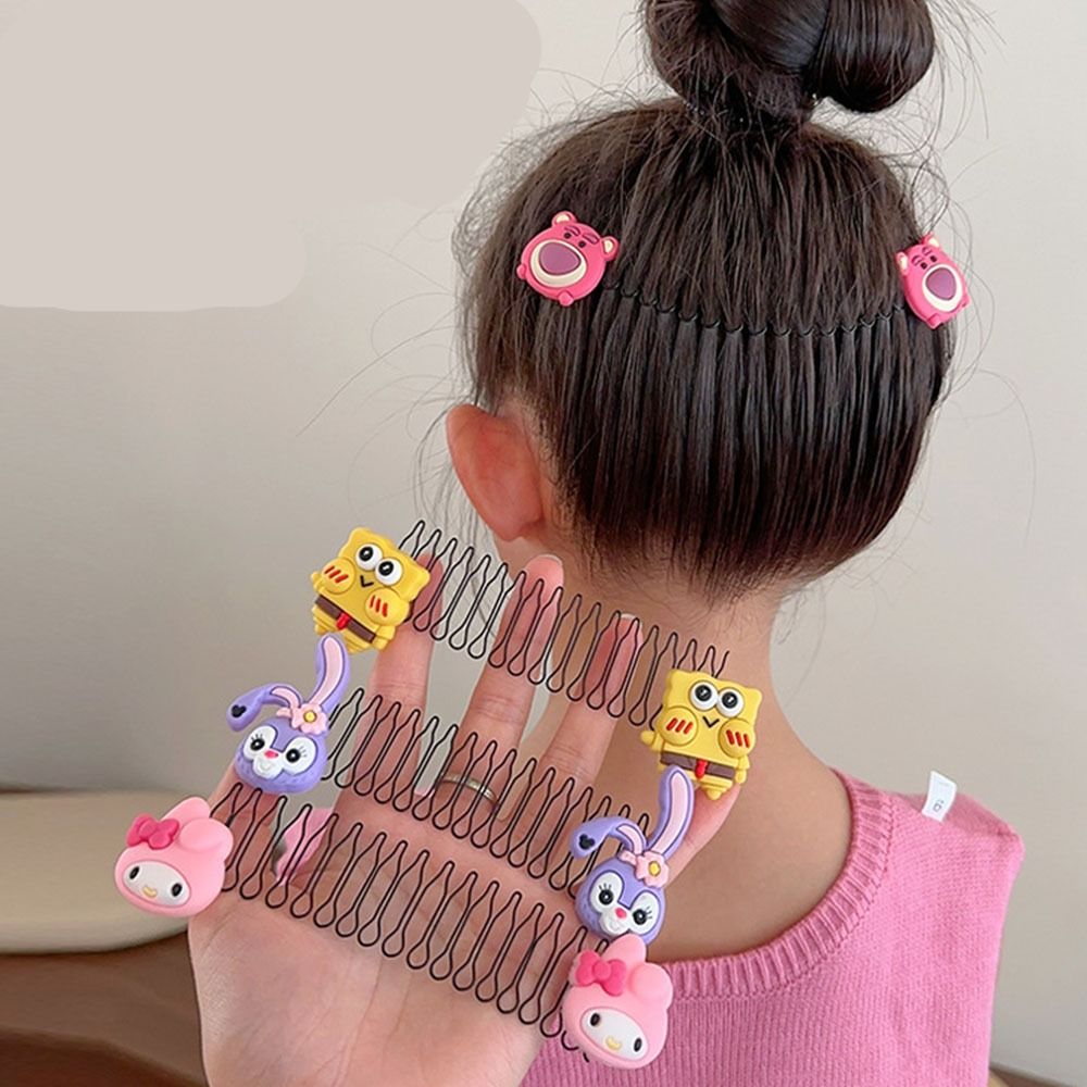 Fashion Kuromi U Shape Hair Styling Comb Melody Strawberry Bear Hair ...