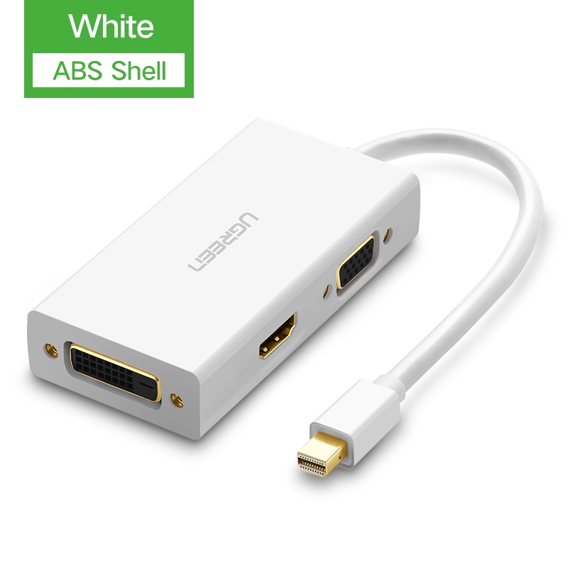 UGREEN Mini DisplayPort Thunderbolt 2 Compatible to HDMI VGA DVI 3 in 1 ...