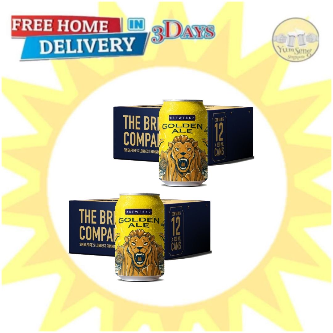 Brewerkz Golden Ale Craft Beer (24 cans x 330ml) (Bundle of 2) | Lazada ...