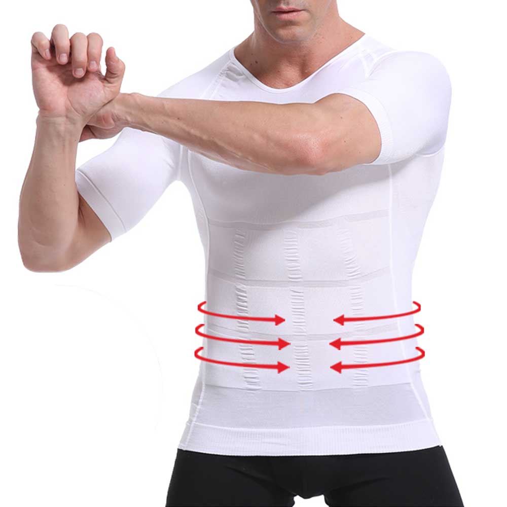 Fat burner chest shrink body shaping fat posture vest men's slimming ...