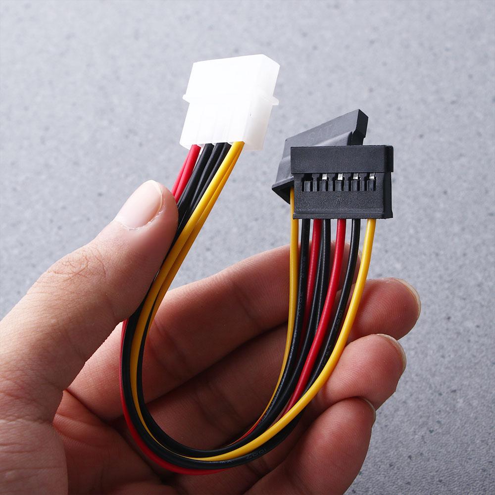 SATA IDE 4 Pin Molex IDE to 2 Serial ATA Power Lead Connector Wire To 2 ...