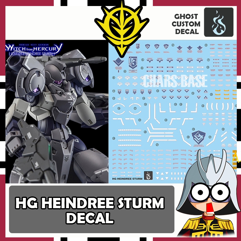 COPY GHOST HG HEINDREE STURM DECAL | Lazada