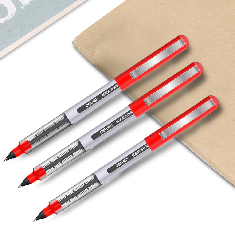 DELI S656 Direct Liquid Ballpoint Pen Office 0.5mm Signature Pen ...