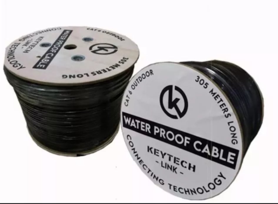 KENLEI KEYTECH Outdoor Cat6 300M Full Meter Outdoor UTP Cable CCA Cat6e Lan Cable | Lazada PH