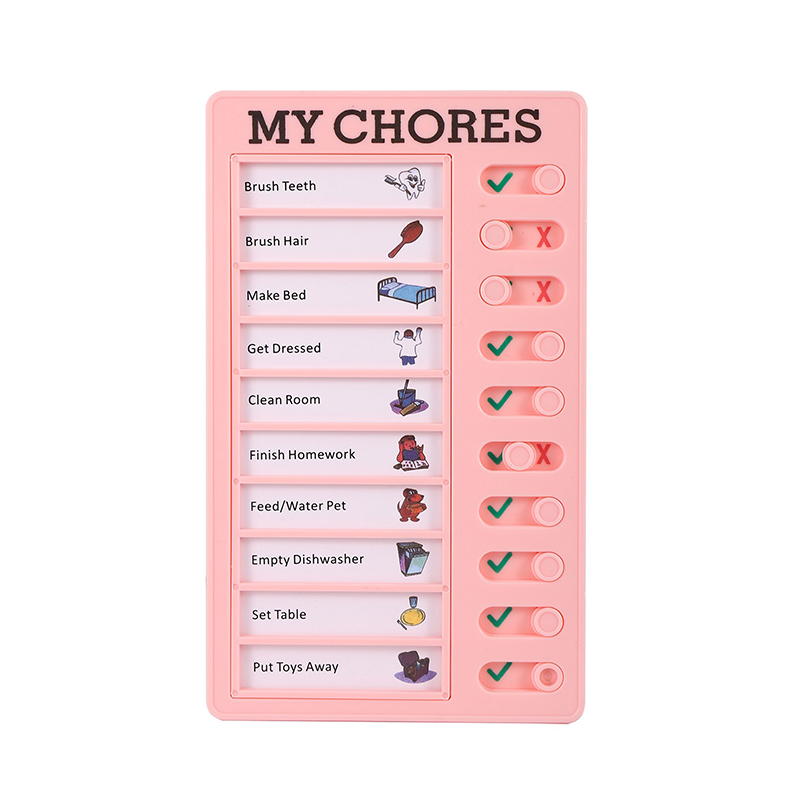 Children's Daily Task Planning Board Wall Hanging Memo Plastic Board ...