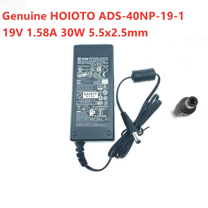 HOIOTO 19V 1.58A AC DC Adapter ADS~40NP~19~1 19030E 30W Charger For Hp ...