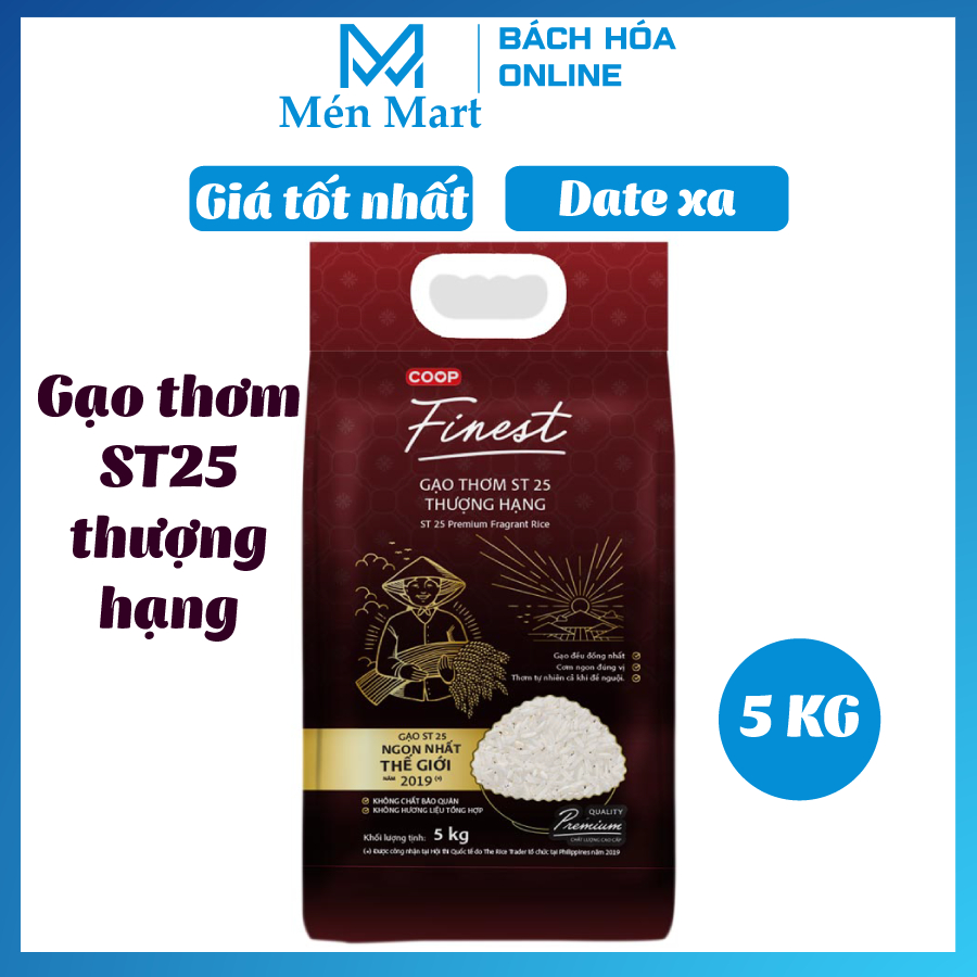 Gạo thơm ST25 thượng hạng Coop Finest 5kg | Lazada.vn