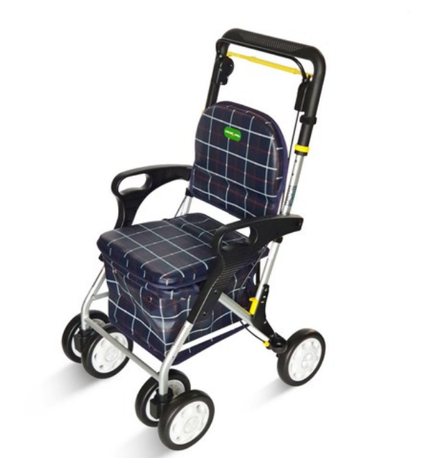 [CareMax] Ultra-Light Elderly Walking Aid with Seat and Bag Compact ...