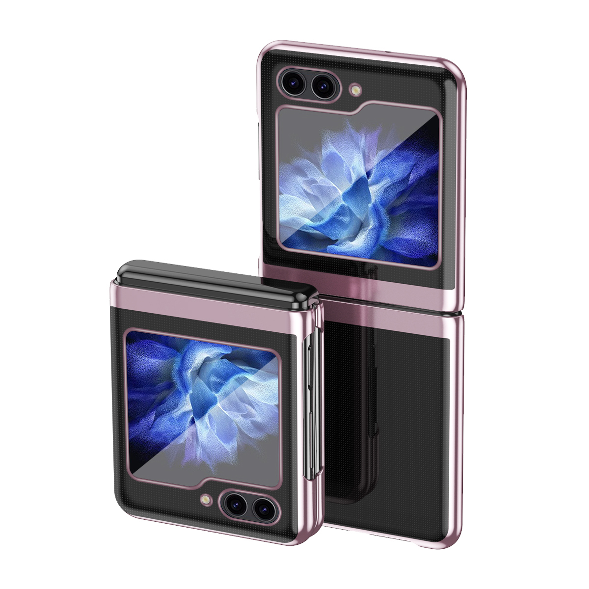 Phone case Samsung Galaxy Z Flip5 Zflip 6 Transparent Plating ...