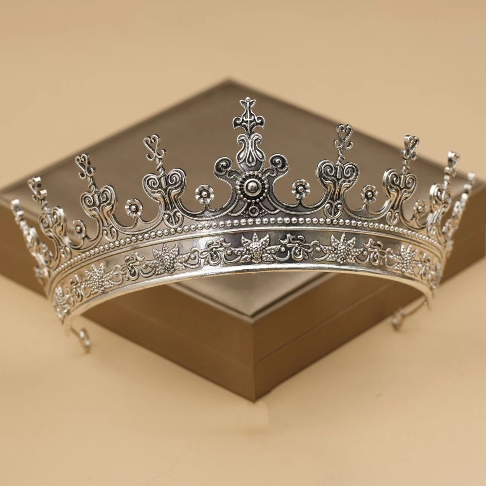 Retro Stage Performance Vintage Male Crown Cosplay Exaggerated Medieval ...