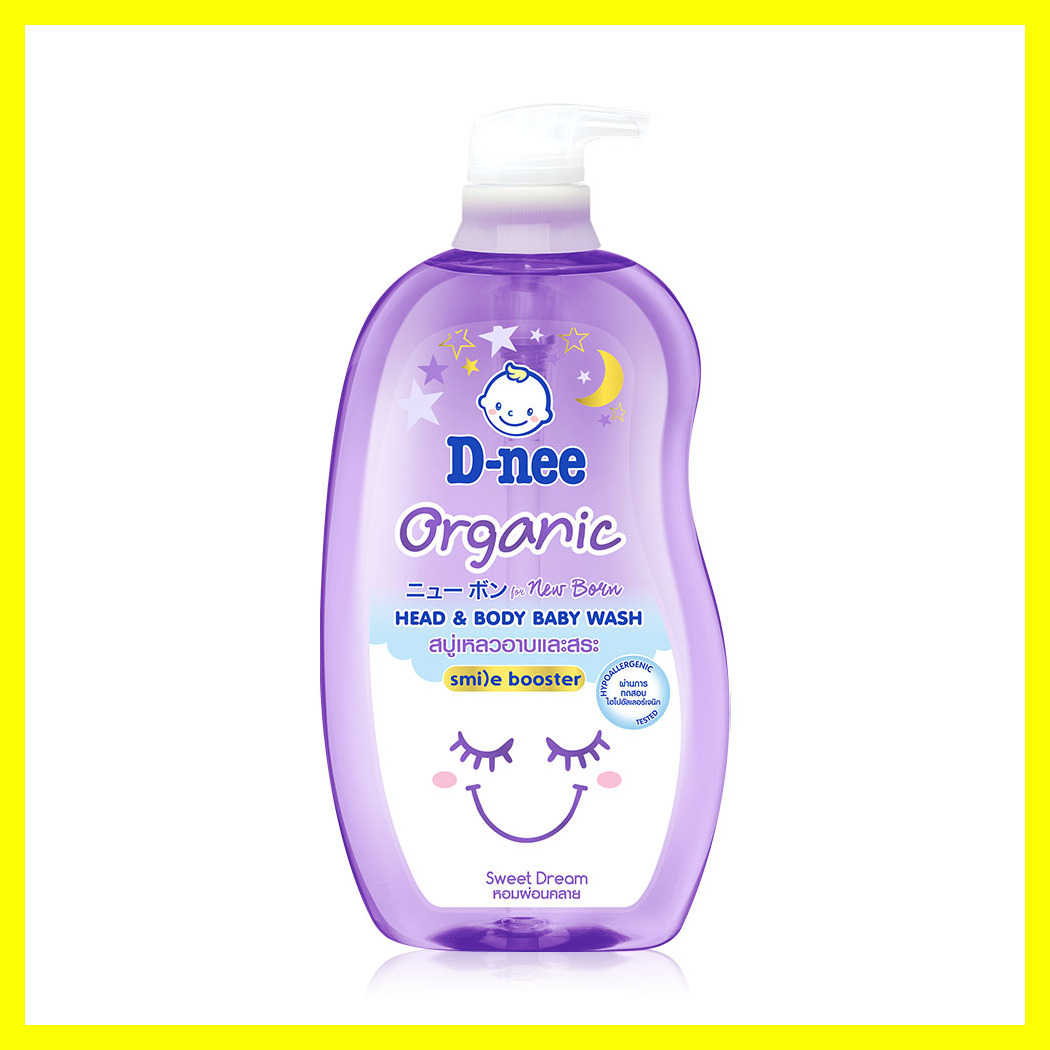 D-nee Organic Head Body Baby Wash Sweet Dream 800ml ดีนี่ สบู่เหลว ...