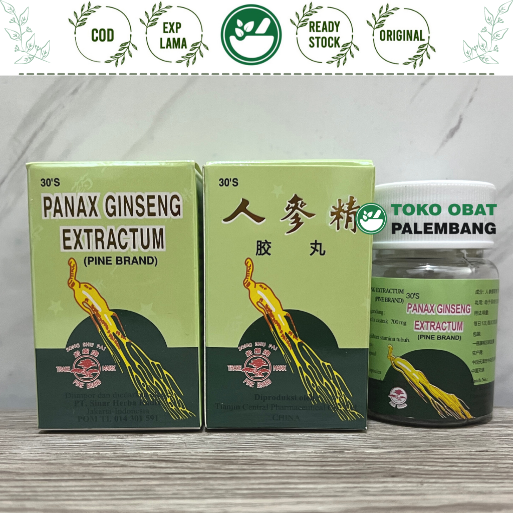 PANAX GINSENG EXTRACTUM 30 KAPSUL PINE BRAND STAMINA TUBUH YANG SHEN | Lazada Indonesia