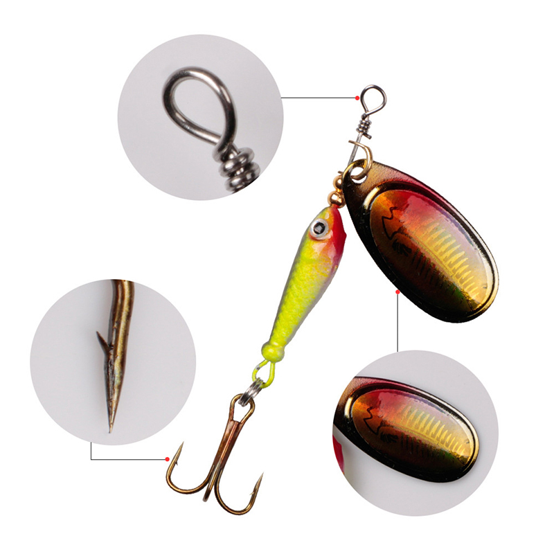 New Metal Fishing Lure 9g Bait High Quality Hard Baits Treble Hook ...