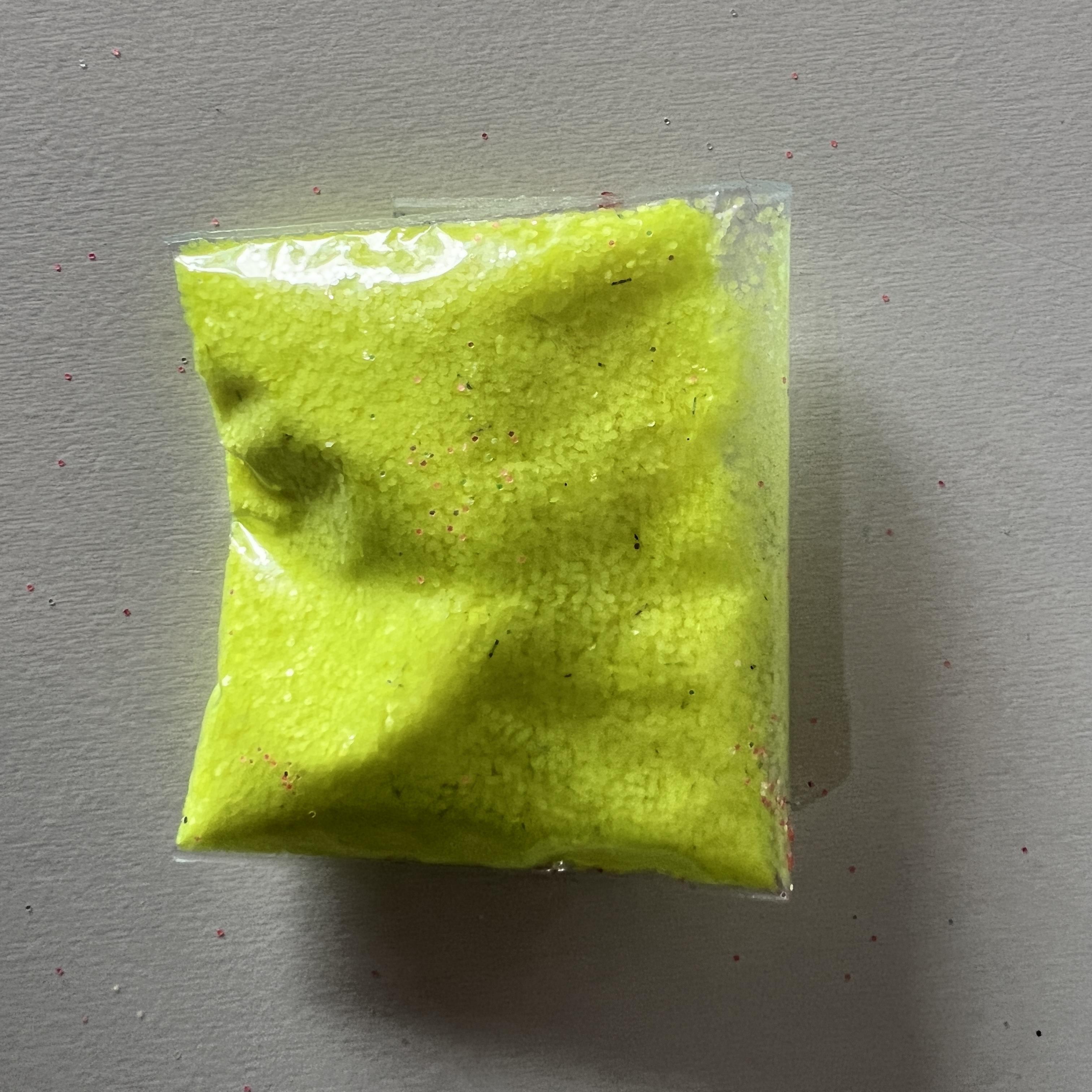 Sparkle Glitter FLUORESCENT YELLOW 8 gr Powder Serbuk Eceran Sablon ...