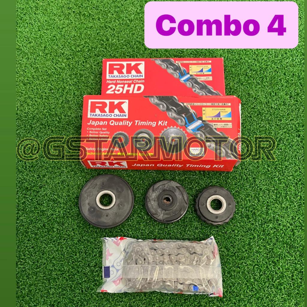 RK Japan Timing Roller Kit Rantai Timing Chain FOR EX5 DREAM Wave100 ...
