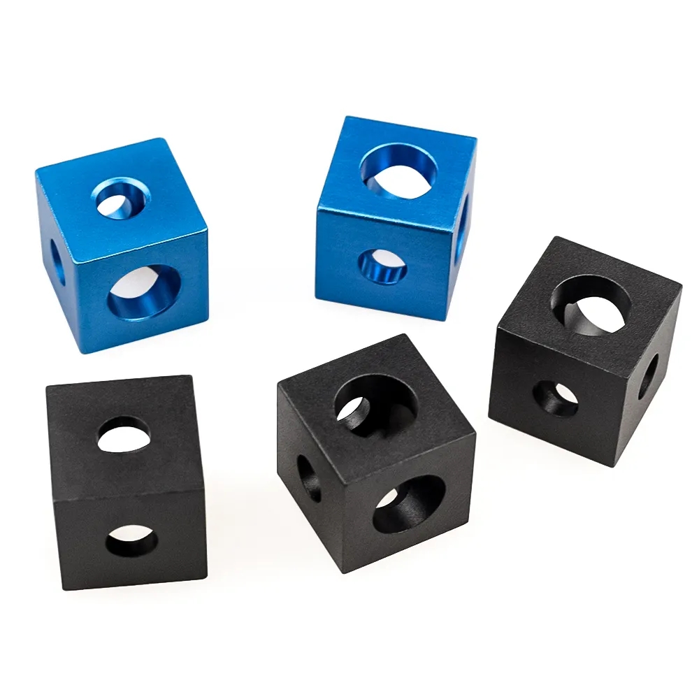 4Pcs Openbuilds Three Way Block Cube Connector Corner 3 Way 2020 ...