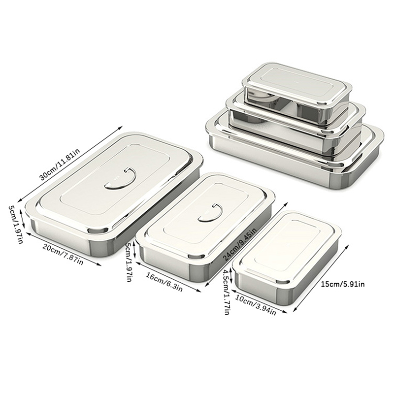 Dental Tray Surgical Nursing Lid Medical Equipment Steriliser Container ...