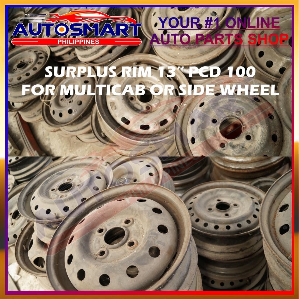 Assorted Rim 13 PCD 100 For Multicab Spare Tire SideWheel Garong Japan ...