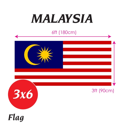Malaysia Flag | 2x4 3x6 | Bendera Malaysia | 馬來西亞國旗 | Lazada
