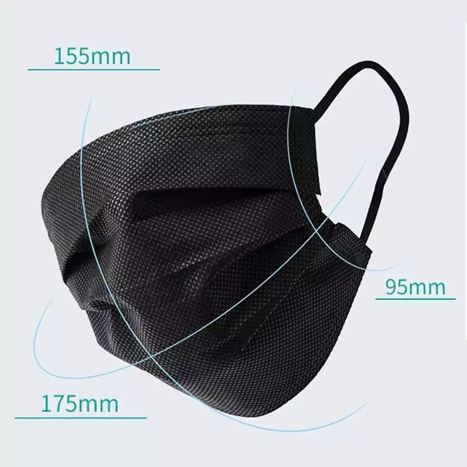 10-200pcs Mask Disposable Nonwove 3 Layer Ply Filter Mask Adult Mouth ...