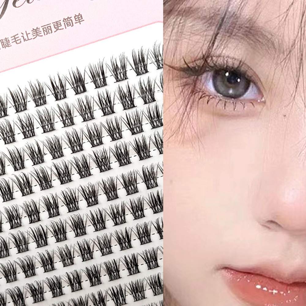 fashion10 Rows Sunflower False Eyelashes Natural Manga Lashes Comic Eye ...