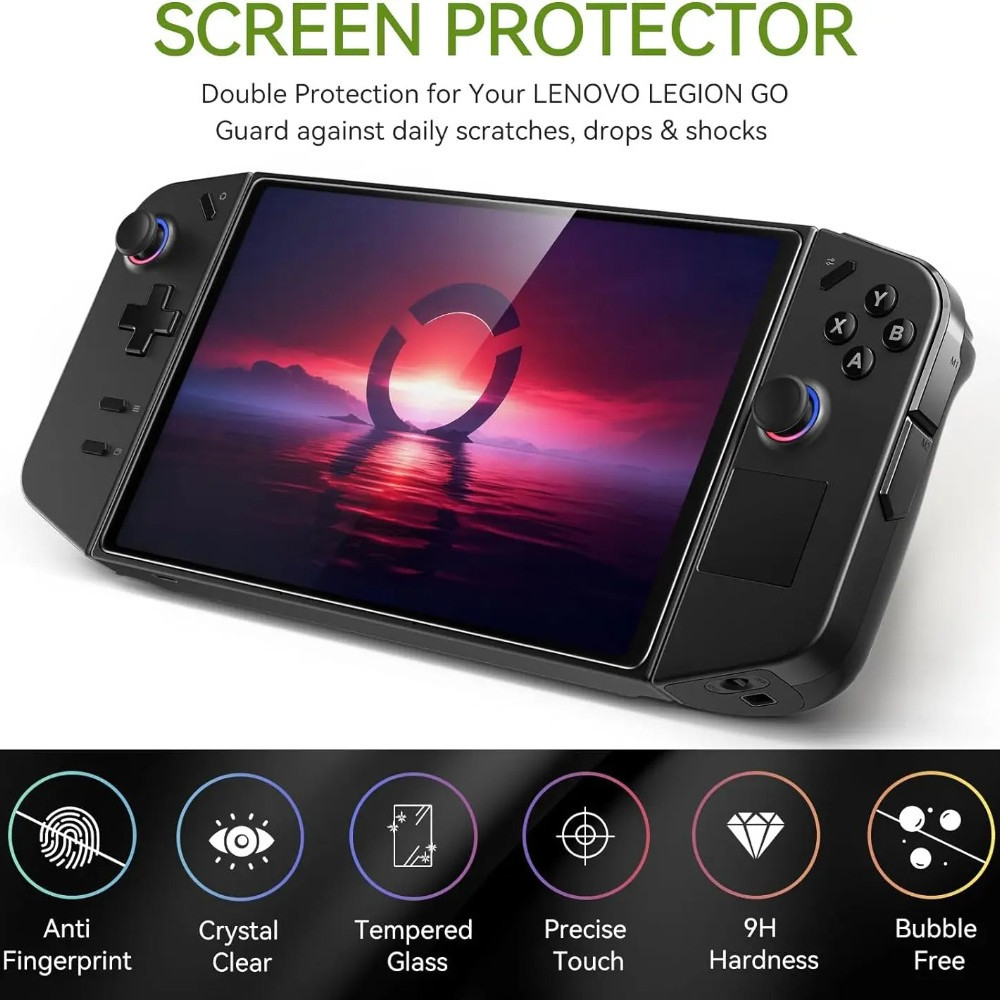 3 Pcs Screen Protector Tempered Glass edge to edge for Lenovo Legion Go ...