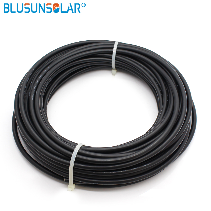 20M 4MM2/6mm2 (12AWG/10AWG) Solar Cable Red or Black Pv Cable Wire ...
