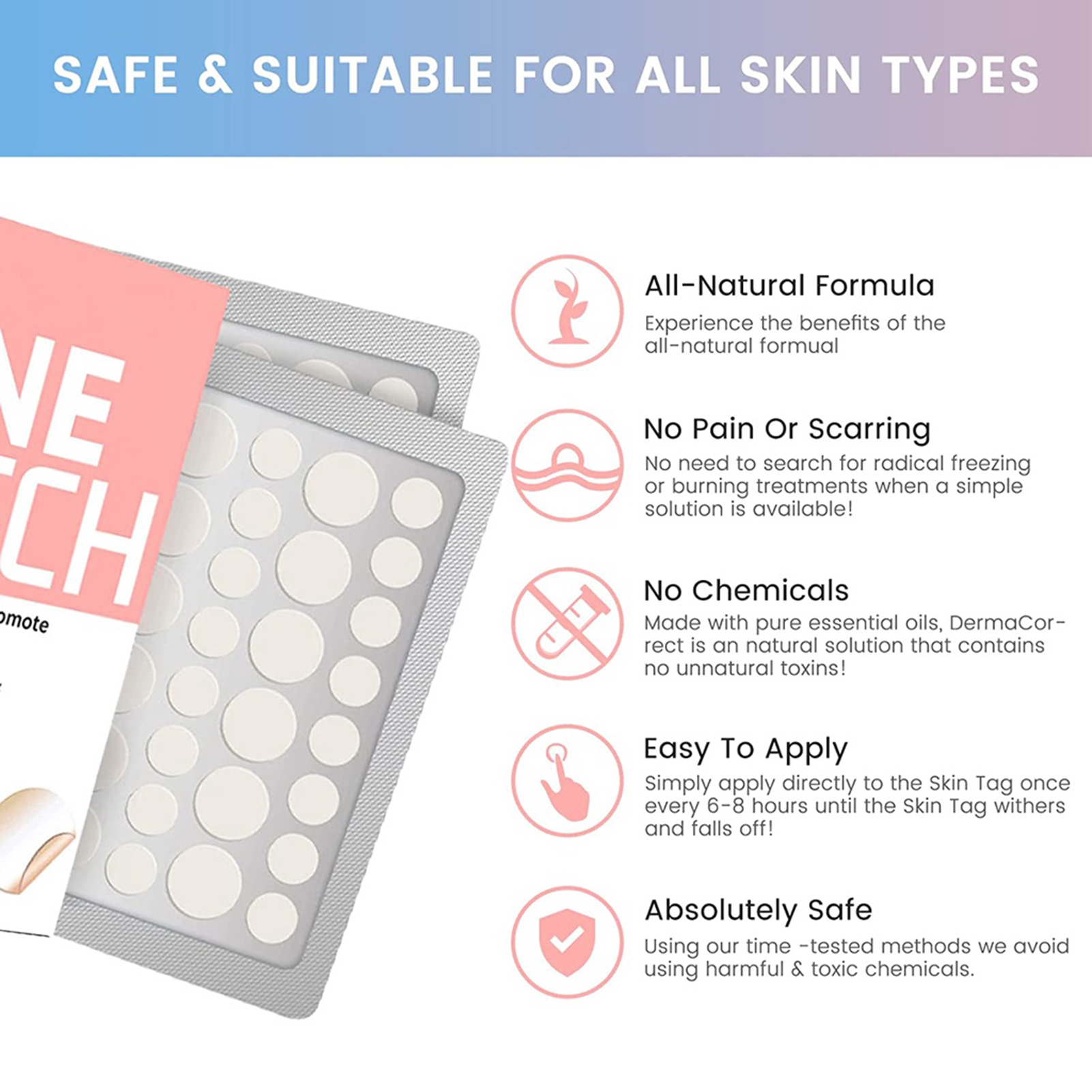 72pcs Transparent Acne Clean Patch Women Men Use Face Skin Care Acne ...