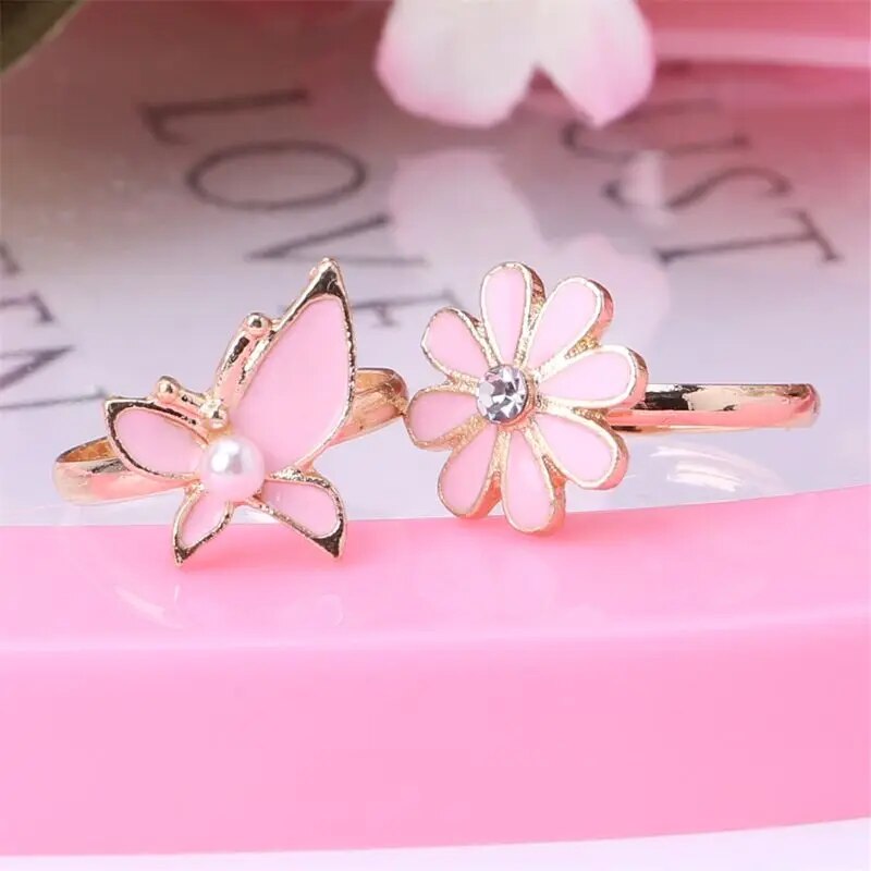 36 Pcs Little Girl Jewelry Rings Children Kids Rings Gift Jewelry ...