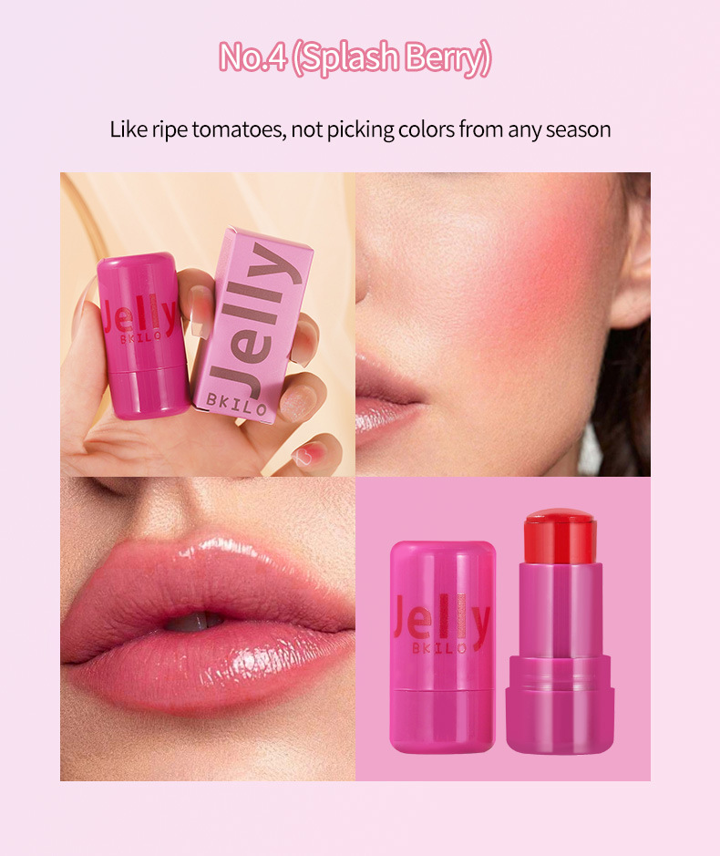 Jelly Cheek Blush Tint 3-in-1 Moisturized Blusher Sticker Water Long ...