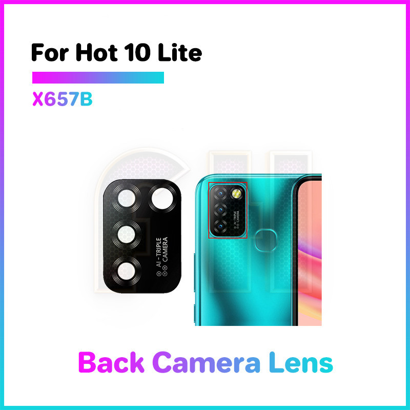 Back Camera Glass Lens Cover For Infinix hot 8 10 11 11S 10i 10t Play ...