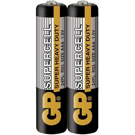 Genuine GP Supercell AAA Size Super Heavy Duty Battery - GP24PL-IIS42 ...