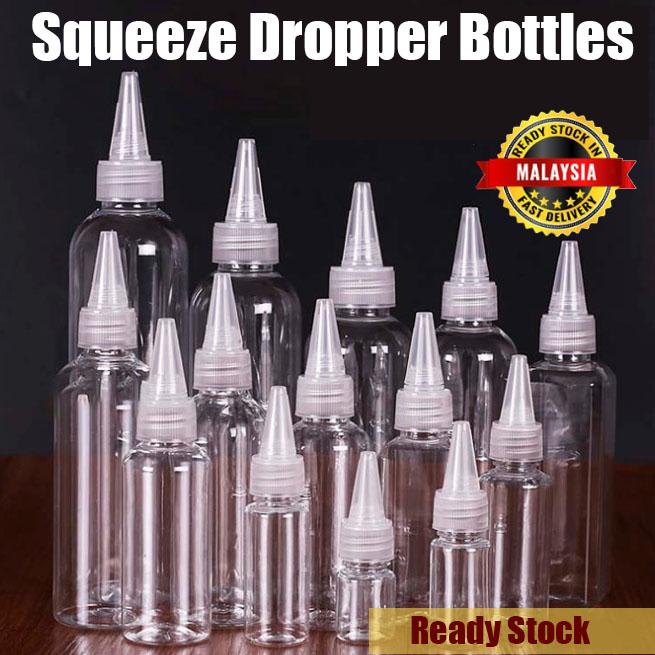 Plastic Squeeze Dropper Bottles Ink Glue Empty Container Organizer ...