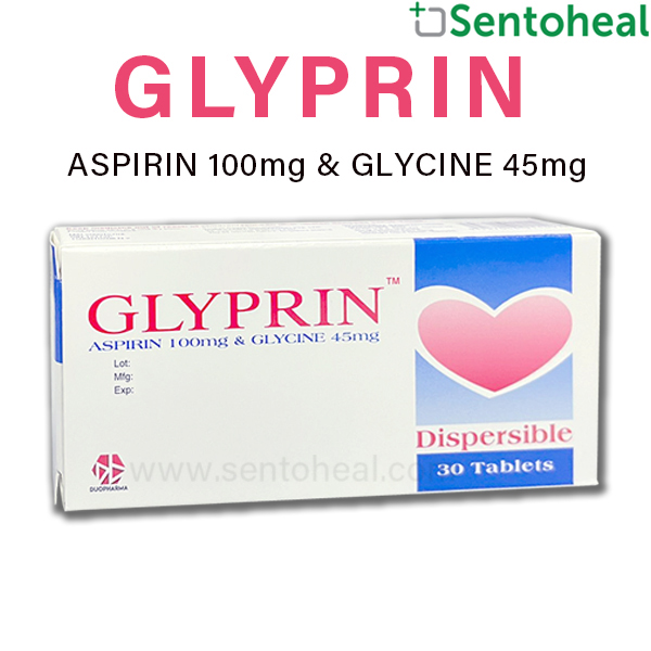 Glyprin 30 tablets - Aspirin 100mg & Glycine 45mg/ Generic of Cardiprin ...