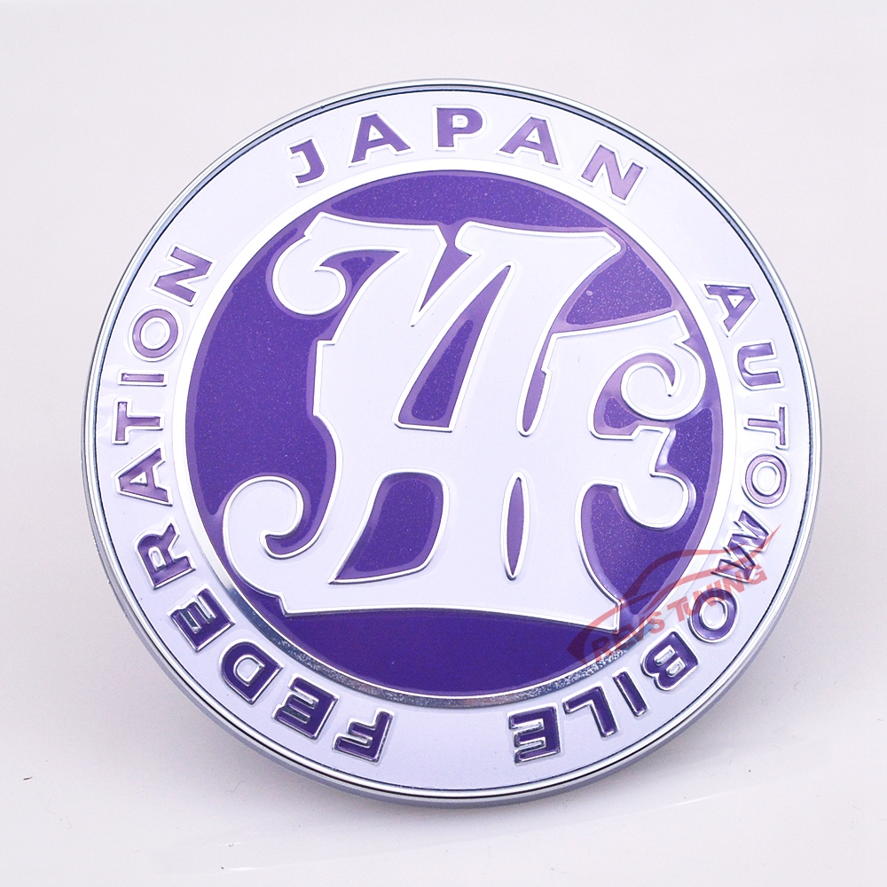JKRTK 90mm Decoration Aluminum+Plasitc JDM Japan Automobile Federation ...