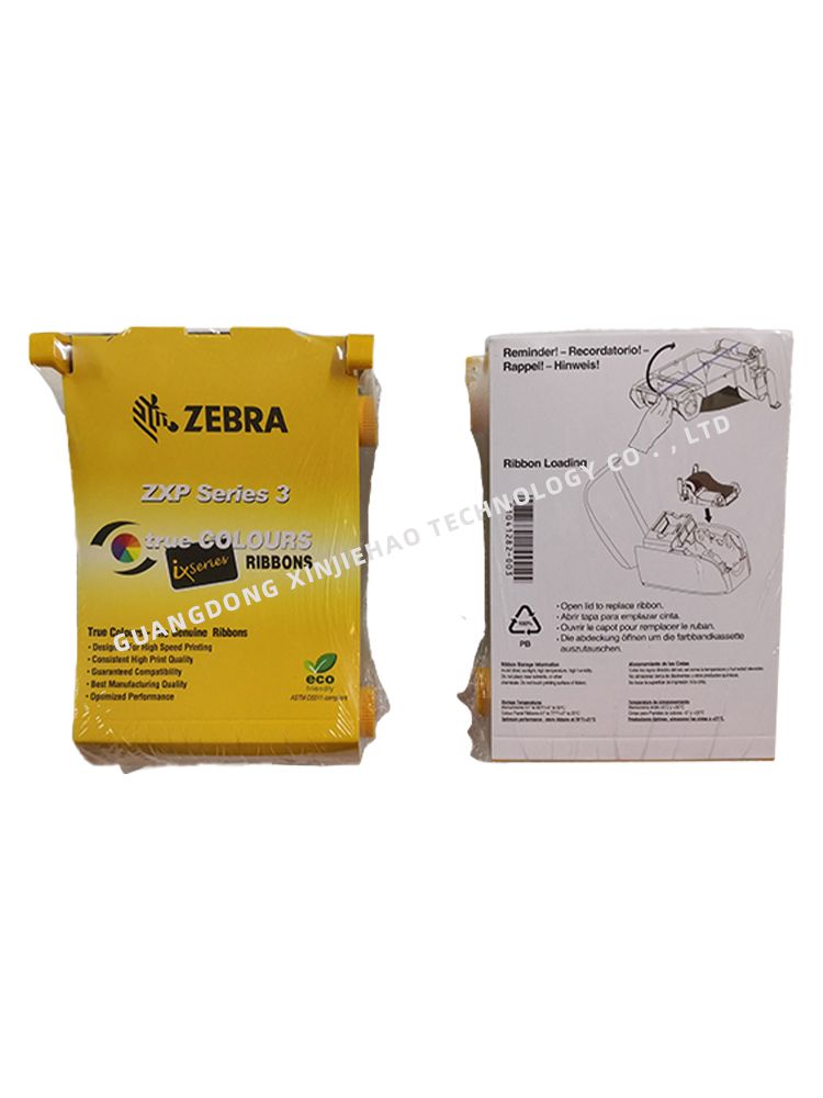 Zebra ZXP3 Card Printer 800033-347 1/2 Ymcko Half Panel Color Ribbon ...