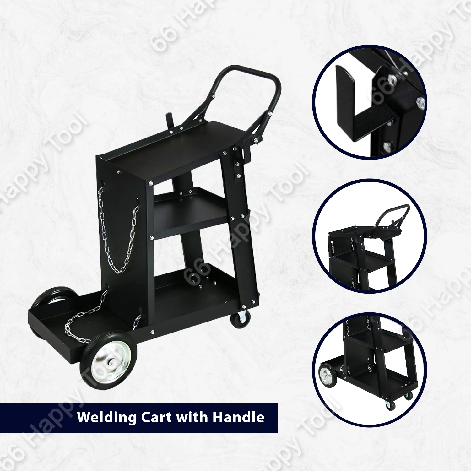 Heavy Duty 3 Tier Welding Machine Cart Trolley for MIG TIG MMA ARC ...
