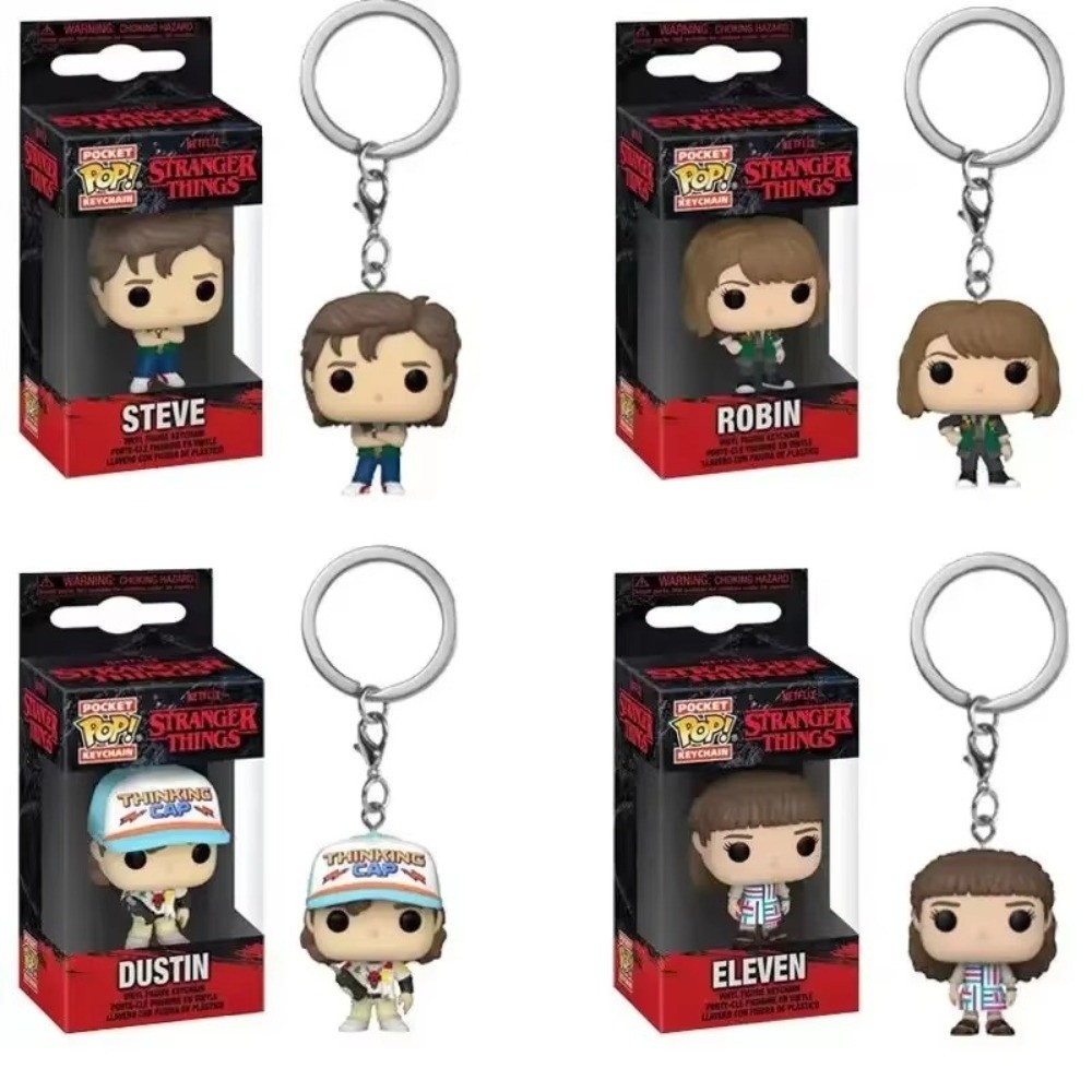 Hot Stranger Things Funko Pop Keychain Multiple Characters Cute ...
