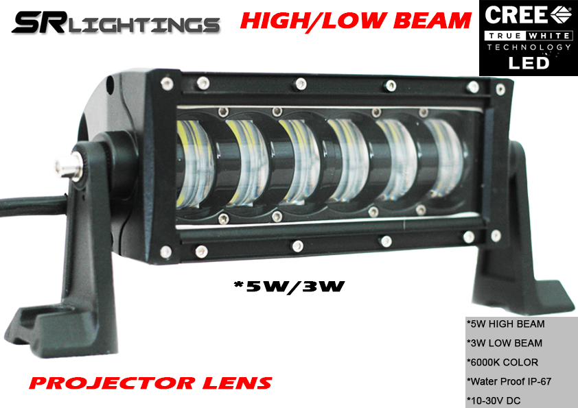 HIGH/LOW BEAM PROJECTOR 5watts HIGH / 3watts LOW BY SR PERFORMANCE ...