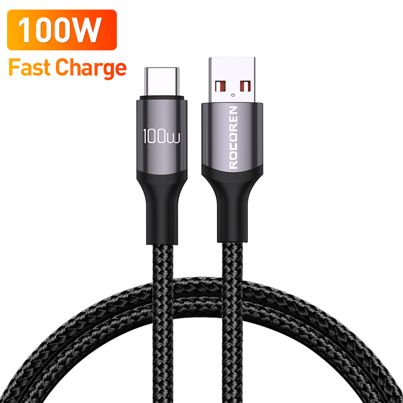 Rocoren 100W USB Type C Cable For Xiaomi 13 Huawei Redmi Note 12 Pro ...