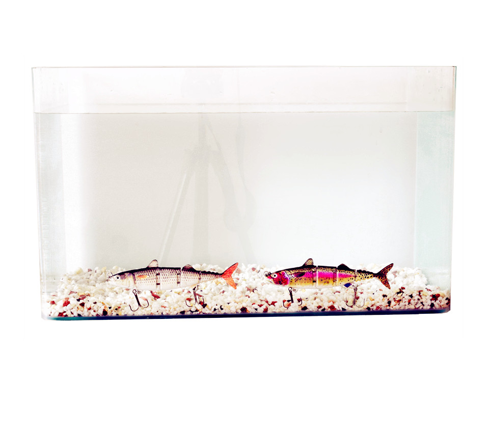 6inch Section Tuna Fishing Lure Swimbait Crankbait with Two Hooks Vivid ...