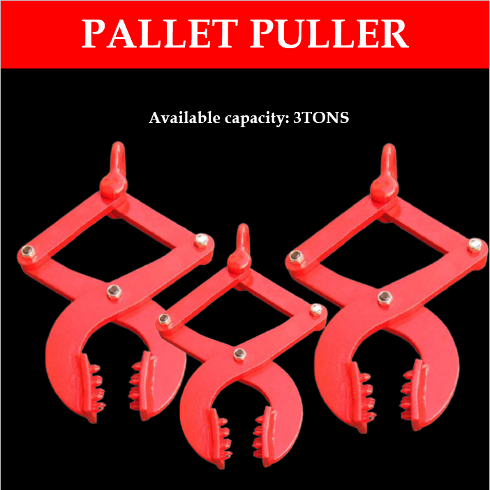 TOYU Red 1T 2T 3T Curved Heads Pallet Hook Puller Pallet Clamp Hoist ...