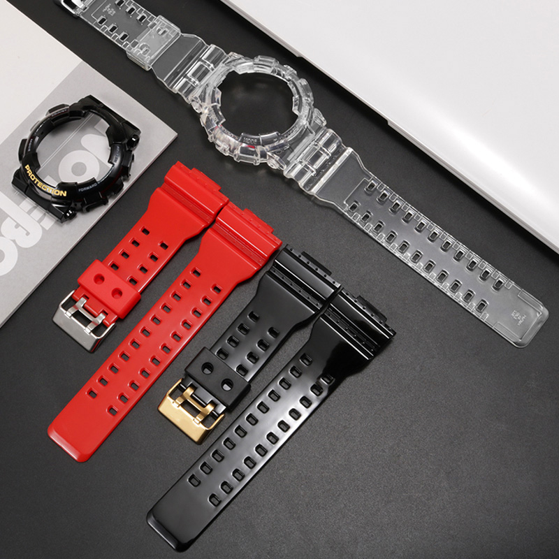 【Innovative design】Soft Silicone rubber strap men's and women's glossy ...