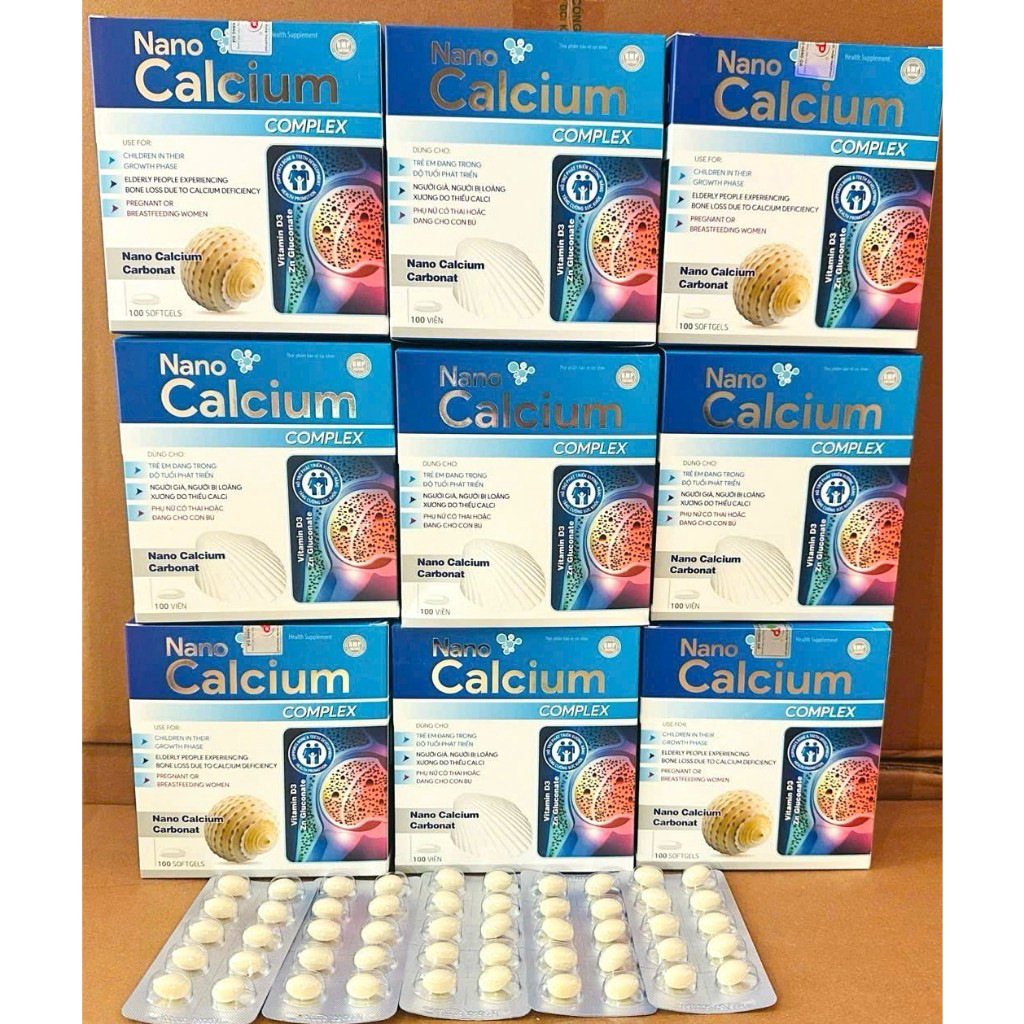 Nano Calcium complex bổ sung canxi Chống Còi Xương, Loãng Xương, kém ...