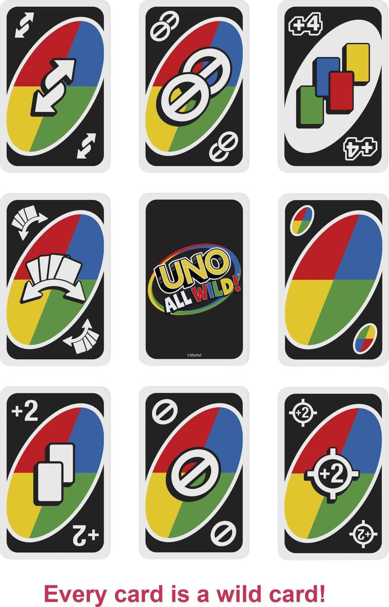 【Hot demand】【Hot demand】UNO All Wild Card Game for Family Night Travel ...