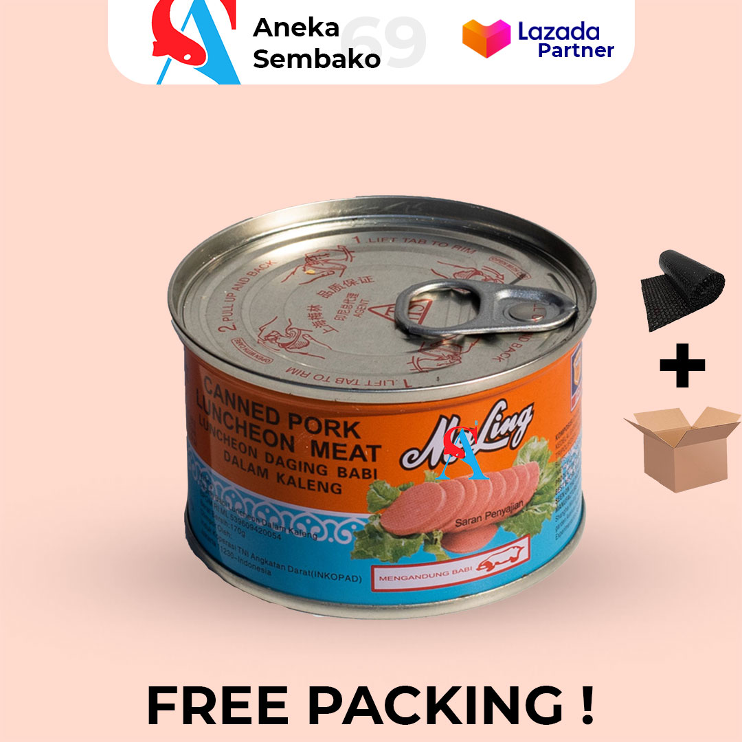 Maling Canned Pork / Daging Babi Maling Luncheon Meat 397g TTS Brand ...