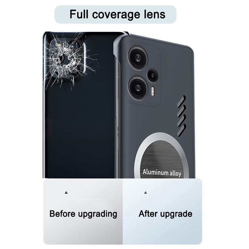 For iPhone 16 Case Ultra Thin Frameless Case Matte Adsorption Metal ...