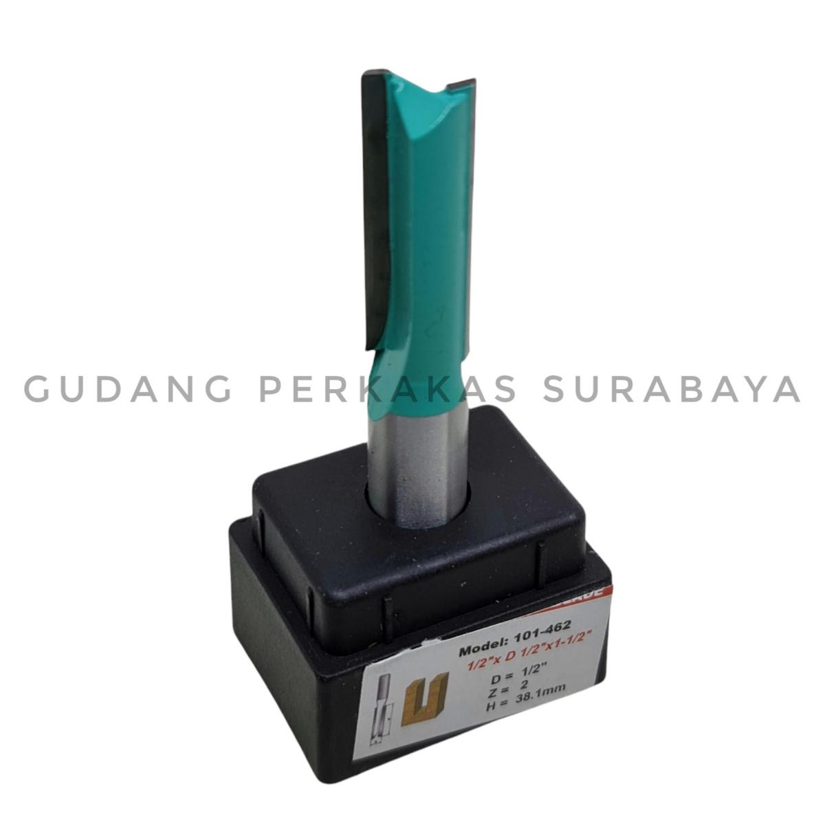 ROUTER BIT 1/2 x 1/2 x 1-1/2 STRAIGHT BIT 2 PISAU MATA PROFIL 12.7MM ...