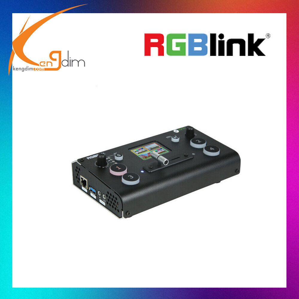 RGBlink mini+ Video Switcher with 4 x HDMI Inputs (PTZ/Logo/Chroma Key ...