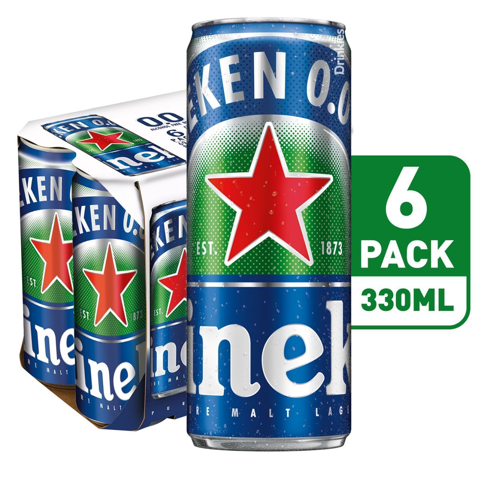 Heineken 0.0% Zero Alcohol Beer Can 6 X 330ML | Lazada Singapore